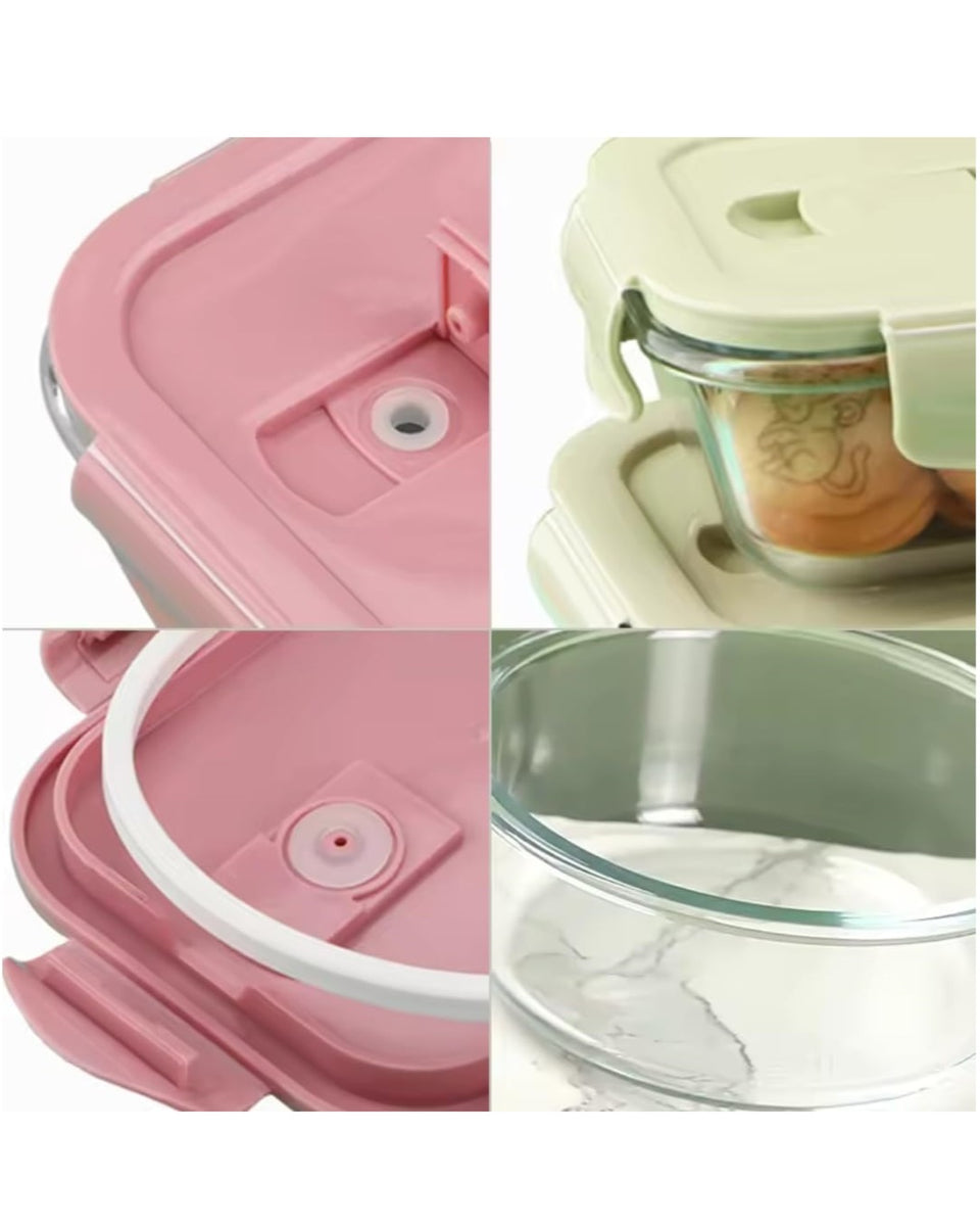 Red Cherry Borosilicate Glass Bowl 680ml – Household